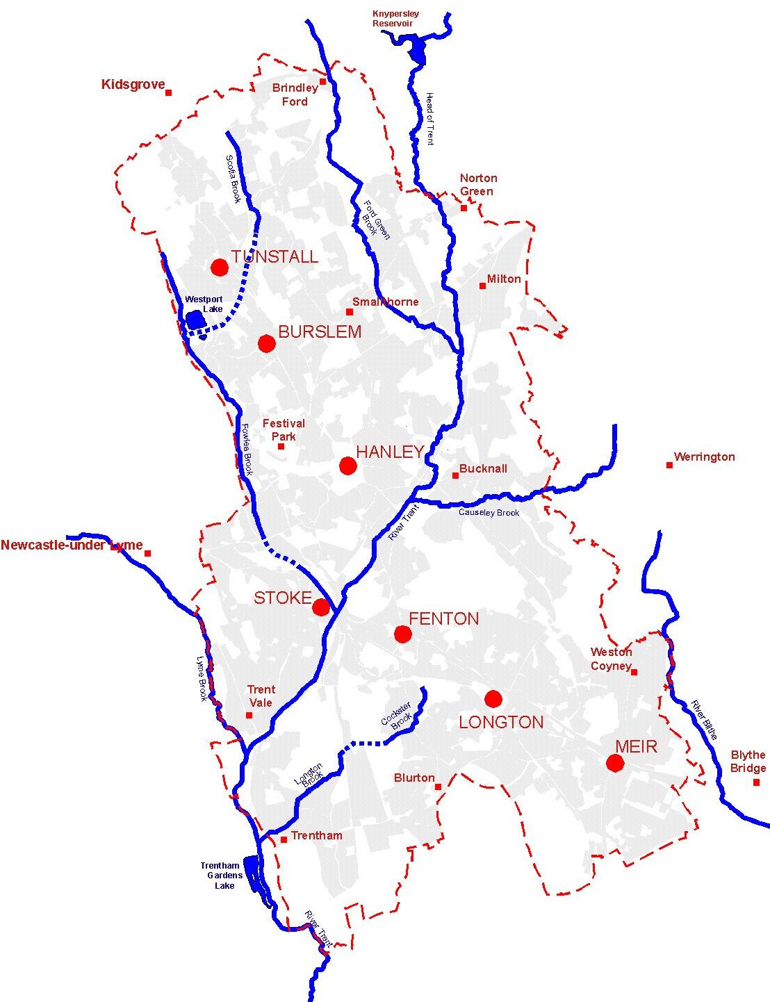 River Map Trent